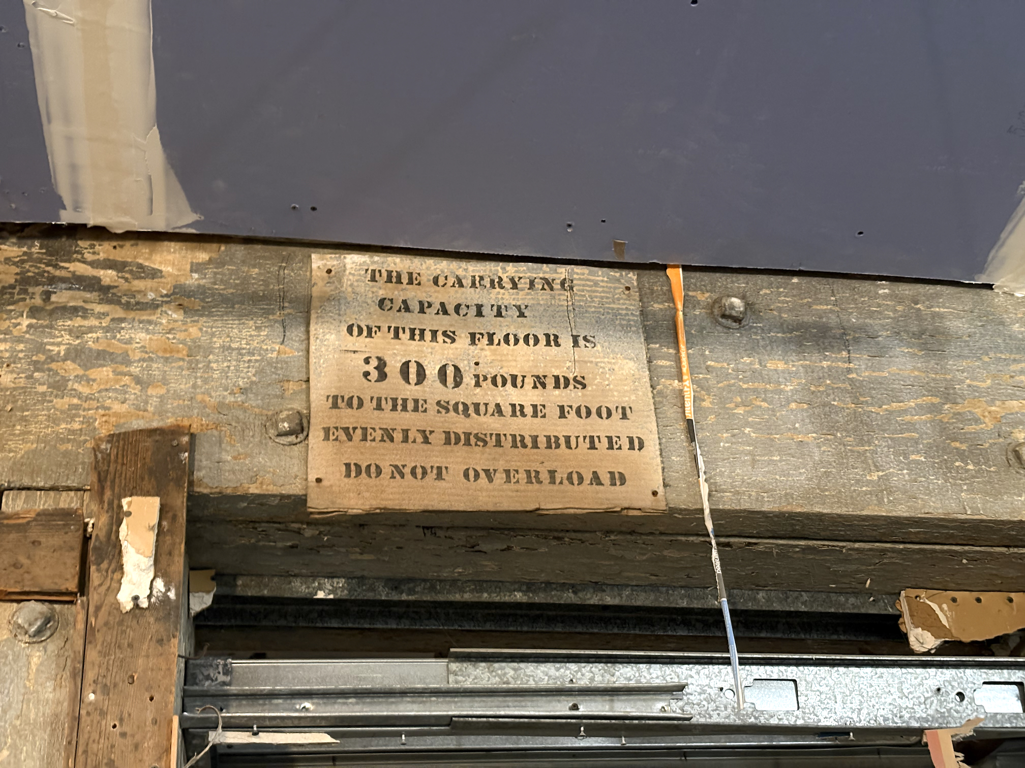 Do Not Overload – Old Structures Engineering